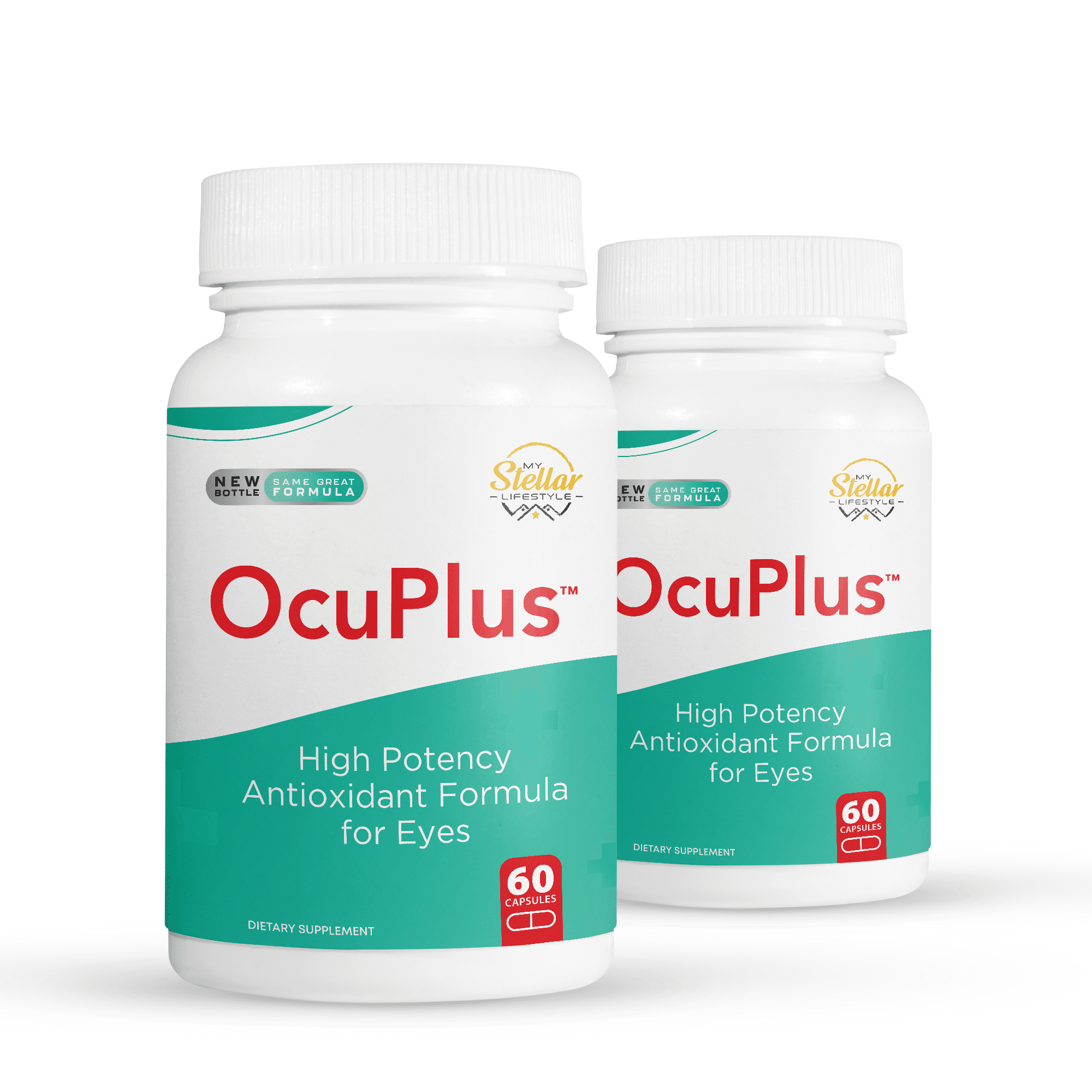 2 Pack OcuPlus, high potency antioxidant formula for eyes-60 Capsules ...