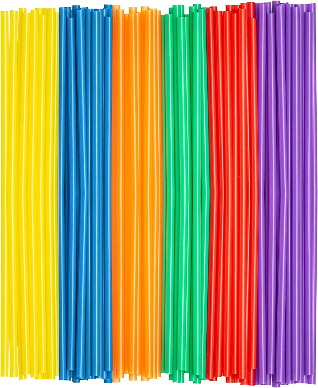 Comfy Package 10” Disposable Straws Drinking Plastic Straw Bulk Pack ...