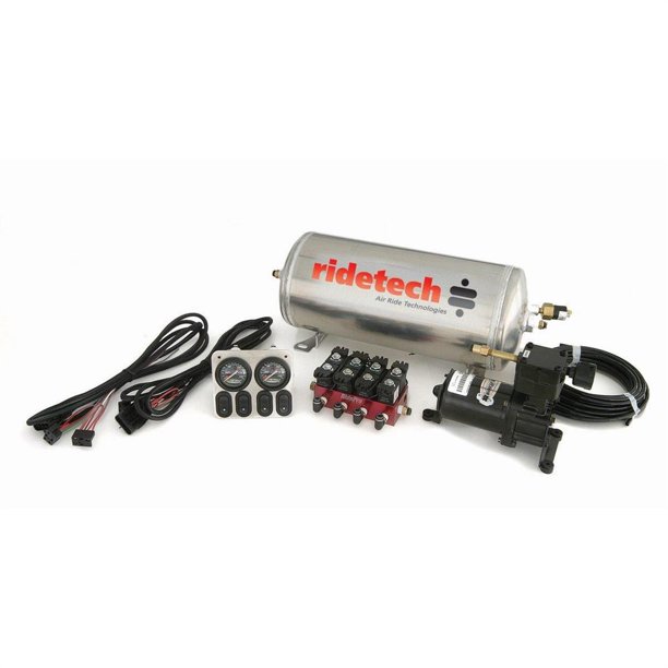 RideTech 30154000 Air Ride Suspension RidePro 4-Wheel Compressor Kit ...
