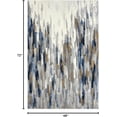 Abani Porto Collection Area Rug -Grey/Blue Abstract Design -4' x 6 ...