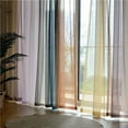 Window Sheer Curtains 2 Panels Voile Light Filtering Sheer Curtain ...
