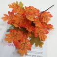 Artificial Maple Leaves Branches Faux Fall Fake Autumn Leaves for ...