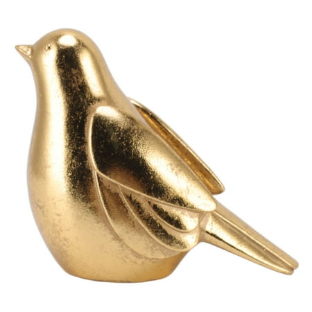 Gold Bird Statues Home Decor, Unique Look Decorative Effect Resin Bird ...