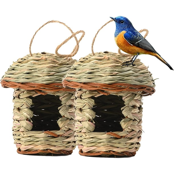 ShenMo Wild Bird Nesting Boxes, Artificial Outdoor Bird Nest, Hand ...