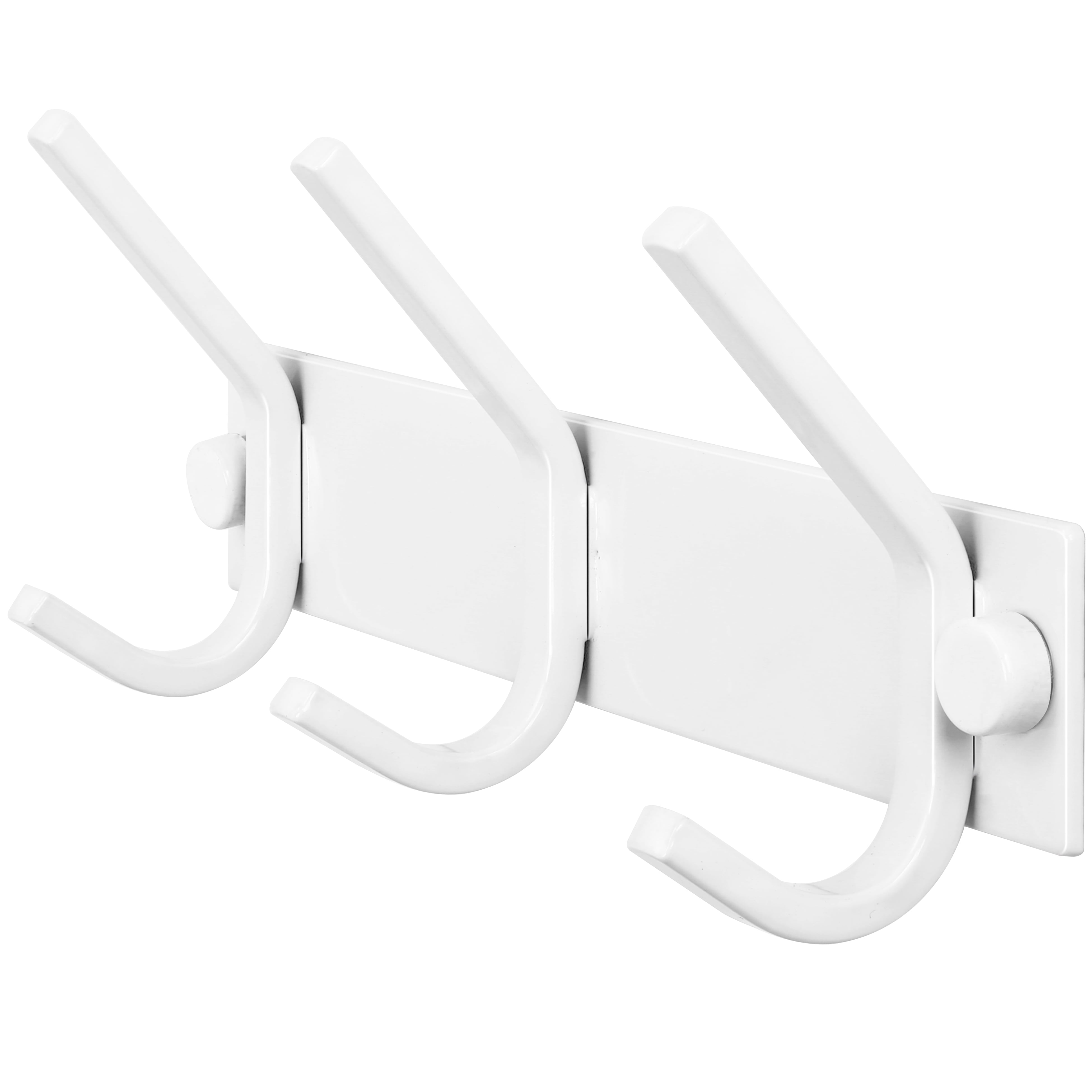 Dseap Sturdy Coat Rack with 3 Dual Hooks,Heavy Duty Wall Mounted Metal ...