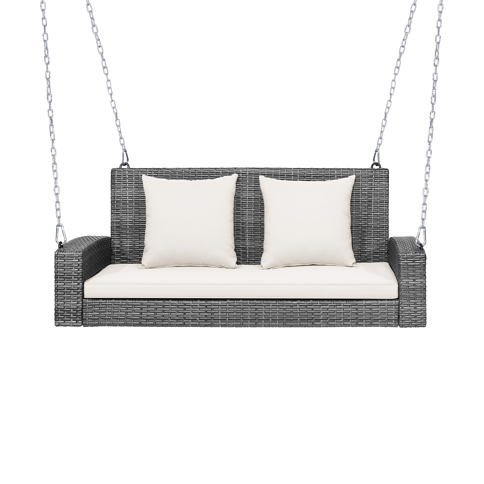Click here for Patiojoy Outdoor Porch Swing Bench Wicker Hanging... prices