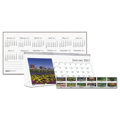 Blueline Monthly Coloring Pages Desk Pad Calendar, 22" x 17", Botanica ...