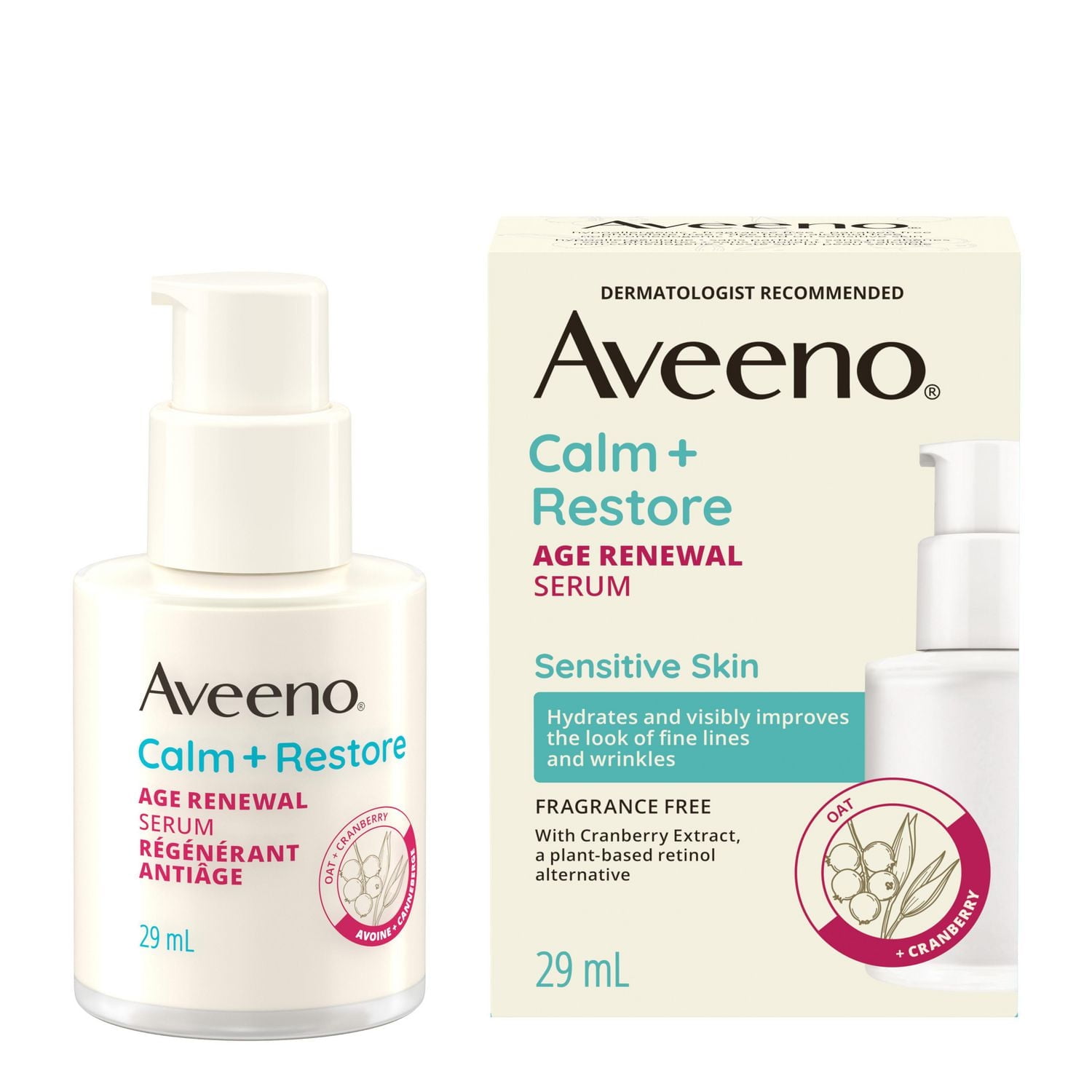 Click here for Aveeno Calm + Restore Age Renewal Serum  Niacinami... prices