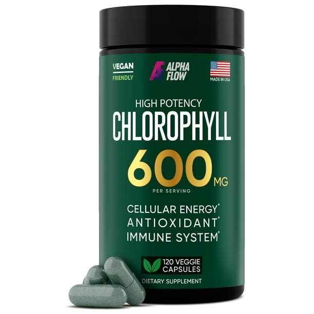 Suplemento Alpha Flow, cápsulas de clorofila, 600 mg | Walmart en línea