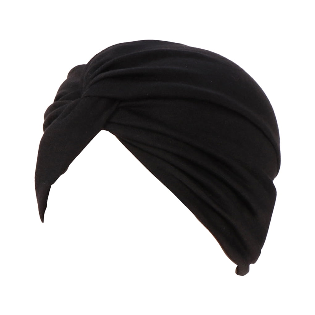Linyer Muslim Turban Hijabs Caps Forehead Color Turbans Knot Hats ...