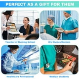 Trifold Aluminum Nurse Clipboard with Cheat Sheets, Portable, Pocket ...