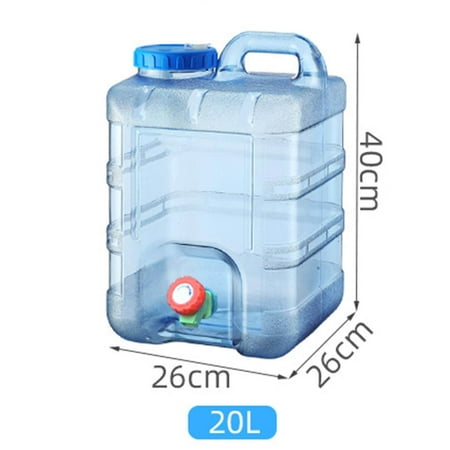 20L Capacity Water Container with Tank Containers Faucet Water Container with Drink Water Faucet ...