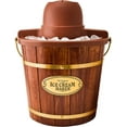 Nostalgia Home Electronic 4 Quart Ice Cream Maker Machine with Wood ...