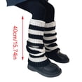 Children's Striped Leg Warmers Color Matching Long Socks Sleeve Trendy ...