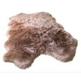 Soho Luxurious Faux Sheepskin Pelt Camel Shag Area Rug or Runner ...
