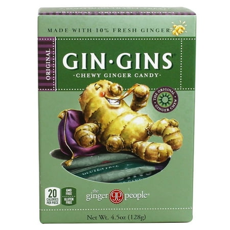 Ginger People - Gin Gins Chewy Ginger Candy Original Flavor - 4.5 oz ...