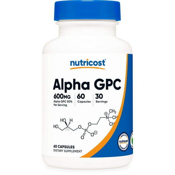 Nutricost Alpha GPC 600mg, 60 Vegetarian Capsules - Non-GMO Supplement ...