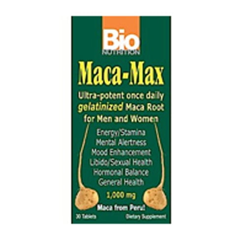 Suplemento Bio Nutrition Inc Maca Max 30 comprimidos | Walmart en línea