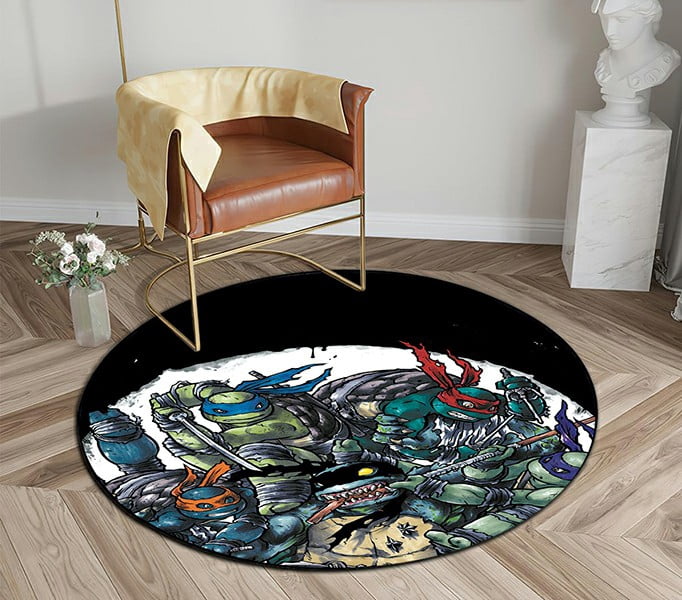 DEYOU teenage mutant ninja turtle Round Area Rugs Diameter 3.3 x 3.3ft ...