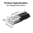 Double-Wire Plug-in Connector with Locking Buckle, Low Voltage Quick ...