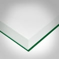 Square Glass Table Top Tempered 12 Thick Bevel Polished Glass Eased Corners