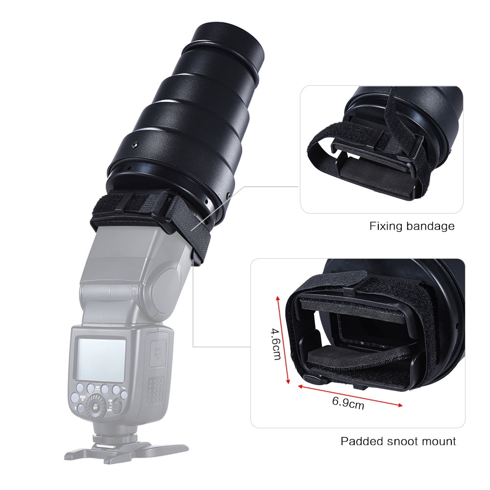 Buy Andoer Conical Snoot Light Modifier w/ 50 Degree Honeycomb Color ...