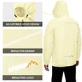 HOMLUX Enhanced Edition Packable Rain Jacket Men with Reflective Zipper ...