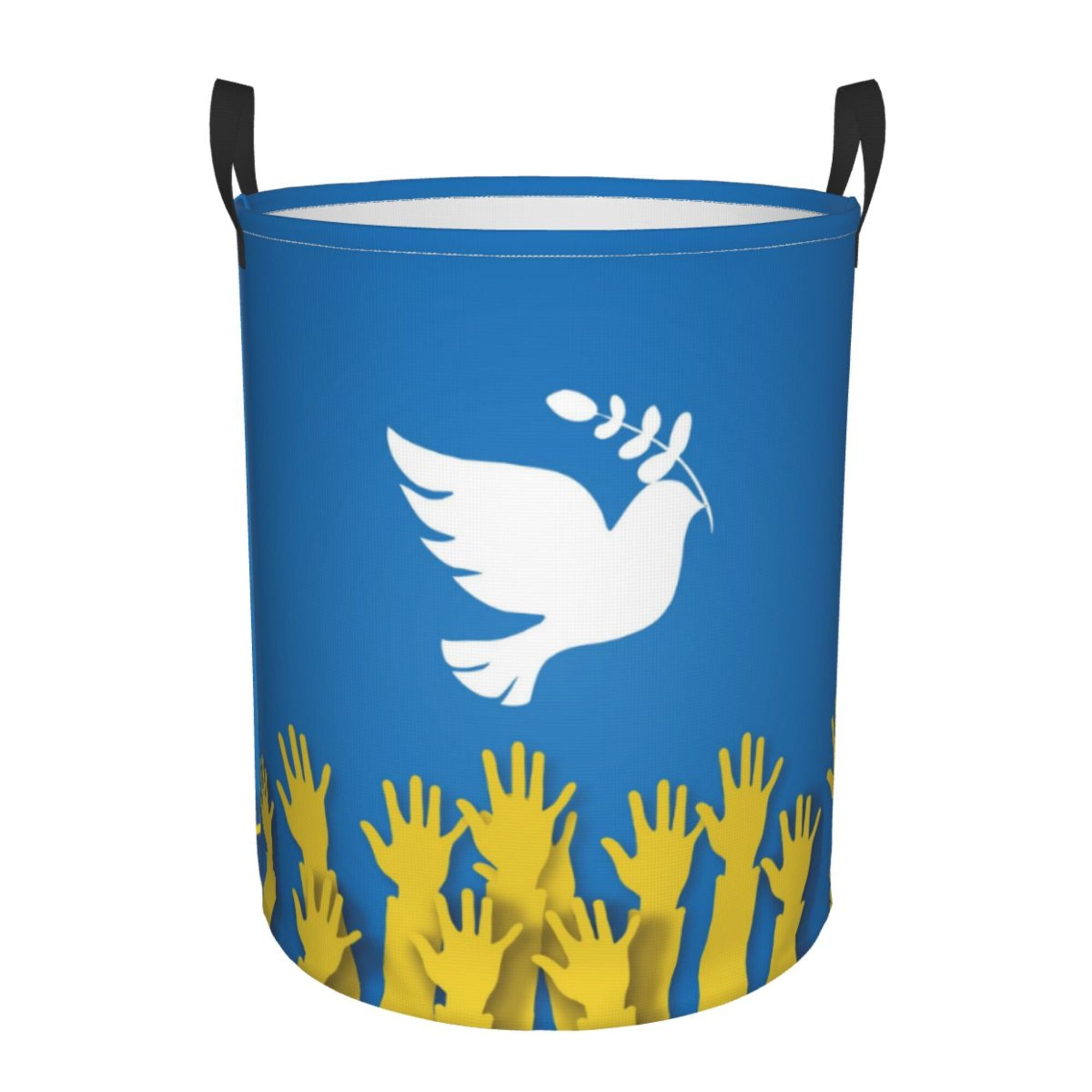 ZICANCN ove Hands Peace World Laundry Basket Organizer - Dirty Clothes ...