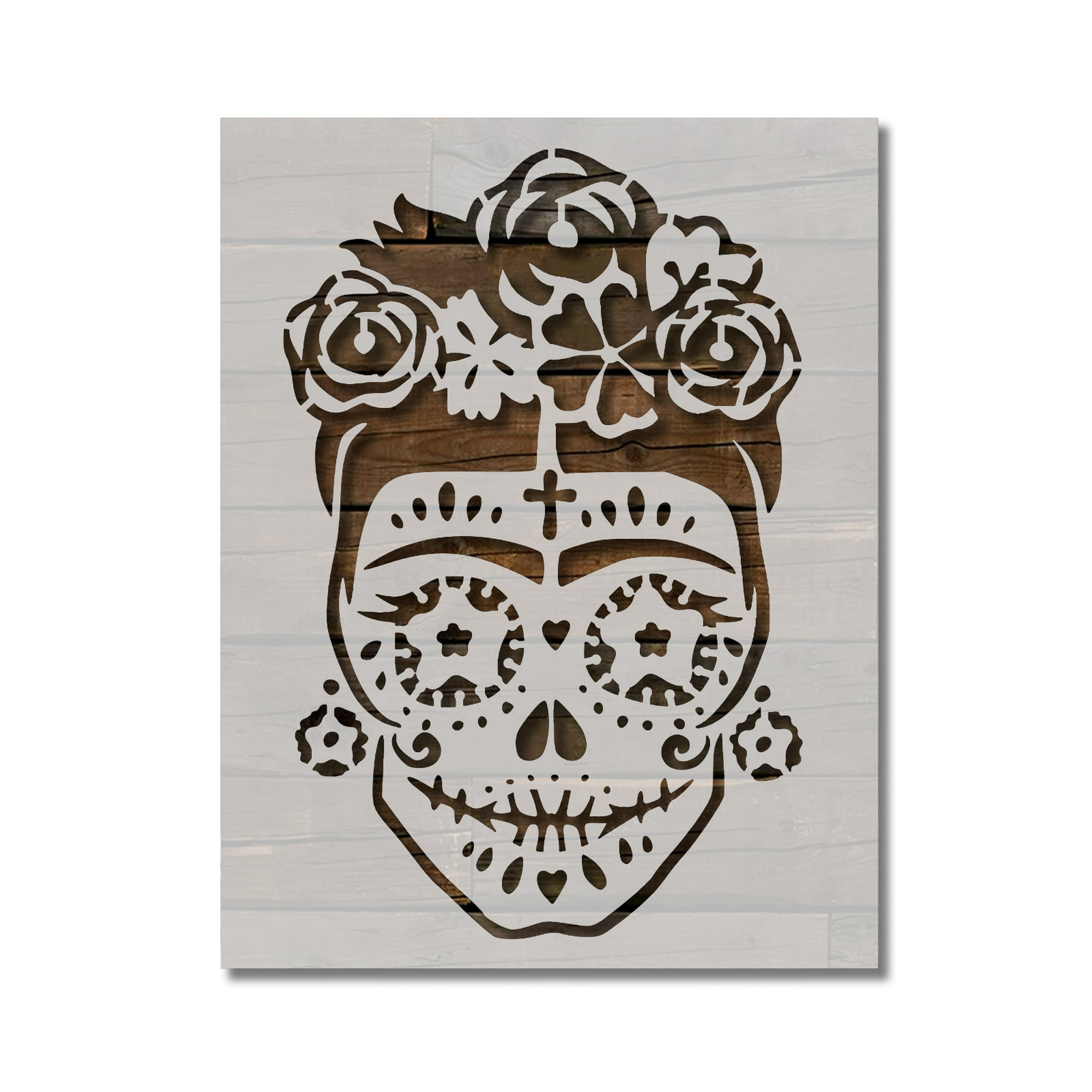 Dia De Los Muertos Skull Stencil