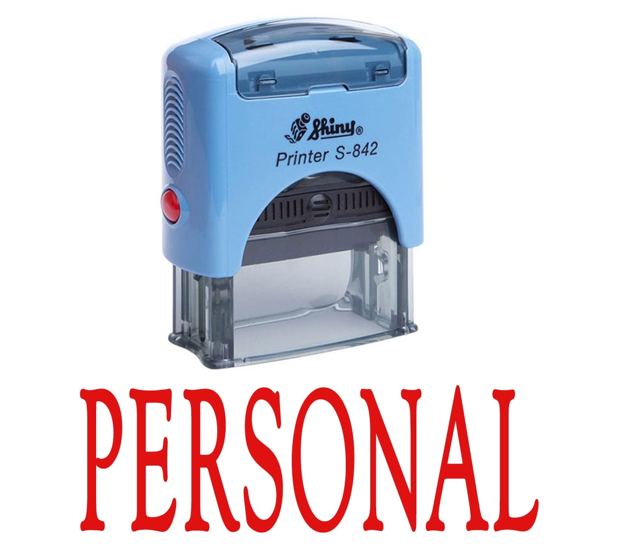 PERSONAL Self Inking Rubber Stamp Custom Shiny Office Stationary Stamp ...