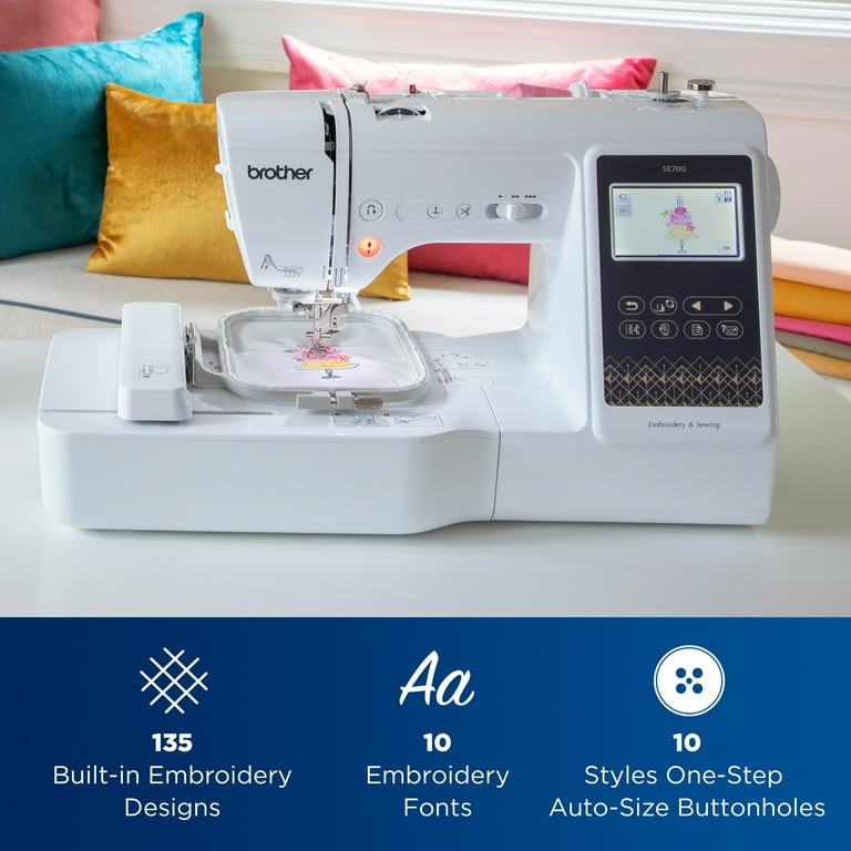 Brother SE700 Computerized Sewing Embroidery Machine With, 46% OFF