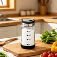 150 ML Glass Spice Shaker with Rotating Steel Lid, Clear Borosilicate ...