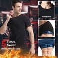Men Sauna Sweat Vest Slimming Weight Loss Waist Trainer Short Sleeve ...