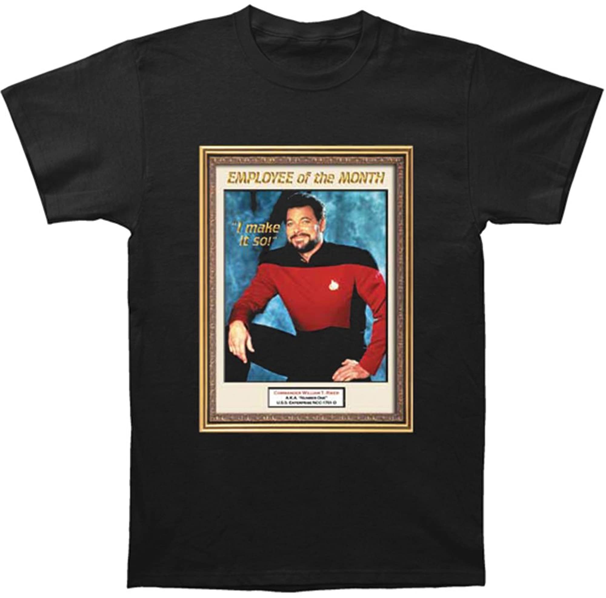 Star Trek TNG Employee of Month Riker Number One T-Shirt | Walmart Canada