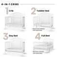 Child Craft Cottage Arch Top 4-in-1 Convertible Crib, Baby Crib ...