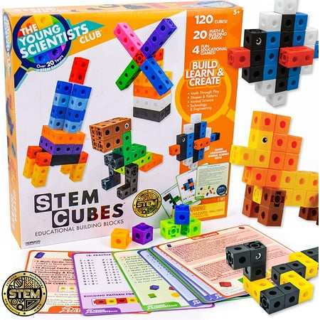 STEM Cubes, Build, Learn & Create with 100+ Math Cubes Manipulatives, 4 ...