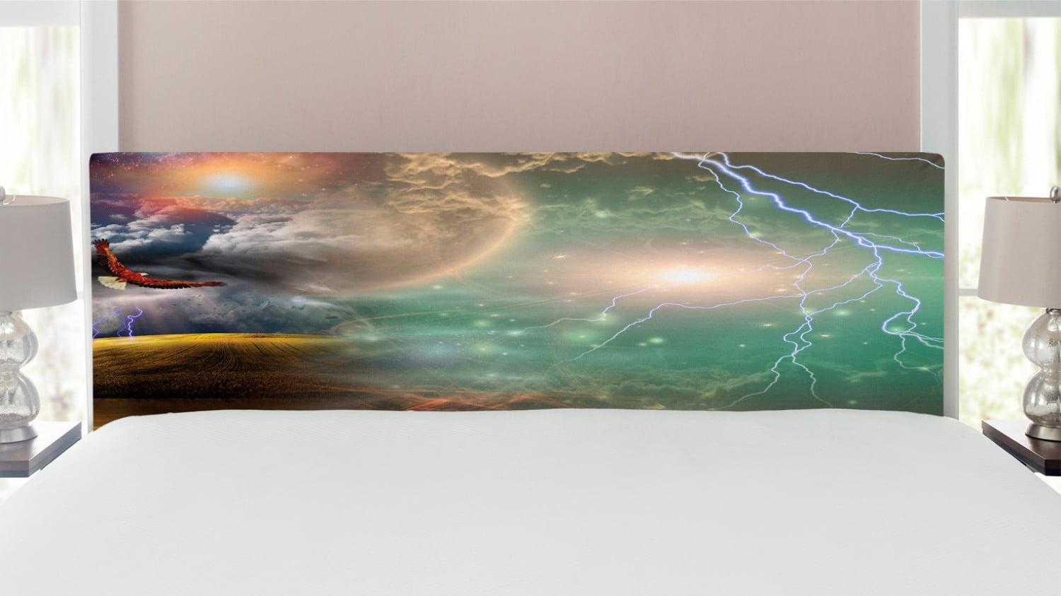 Fantasy Headboard, Different Sky Celestial Events with an Eagle ...