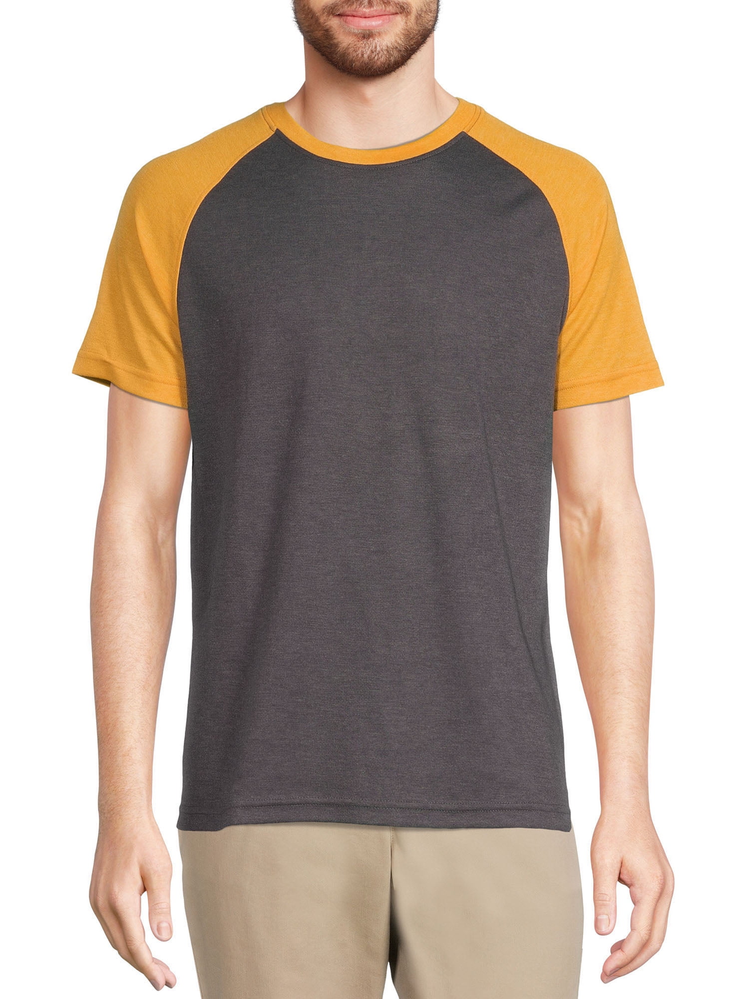 George Men's Raglan Tee with Short Sleeves - Walmart.com
