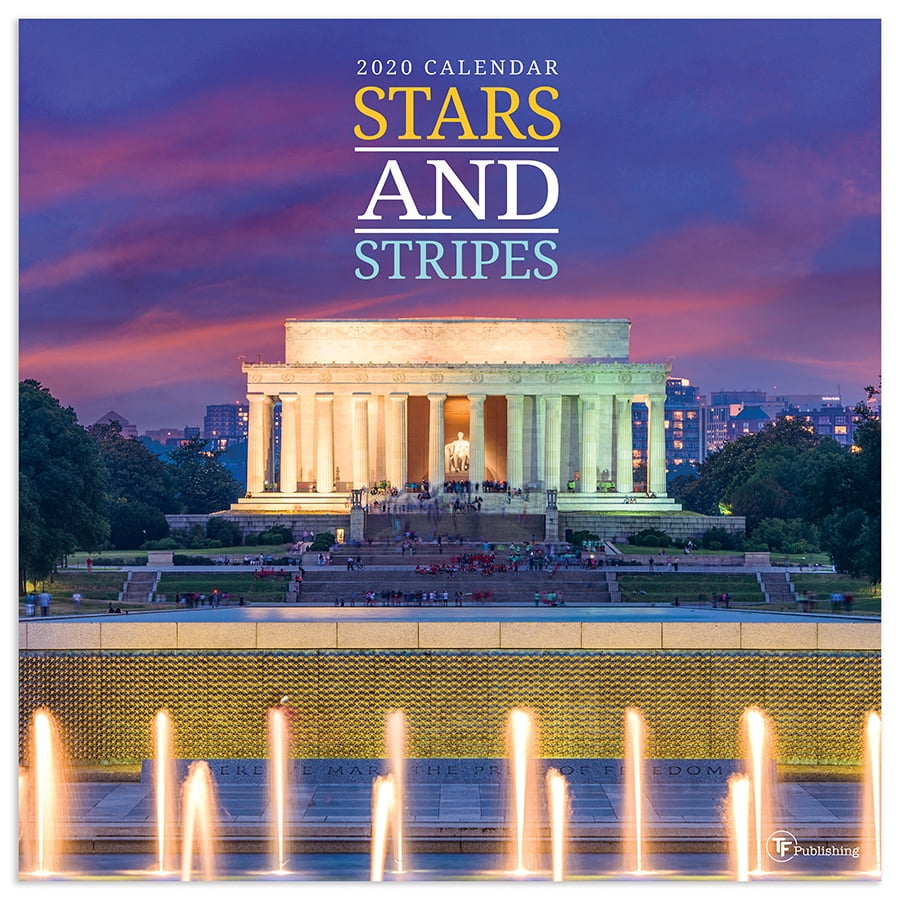 2020 Stars and Stripes Wall Calendar - Walmart.com - Walmart.com