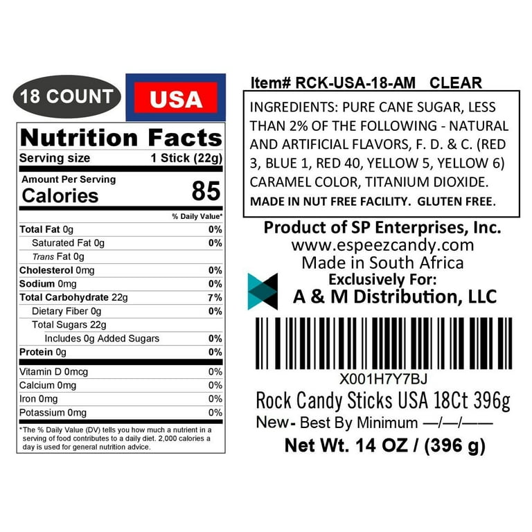 Blue Rock Candy Bulk