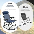Gymax 2PCS Patio Folding Rocking Chair Outdoor Portable Lounge Rocker ...