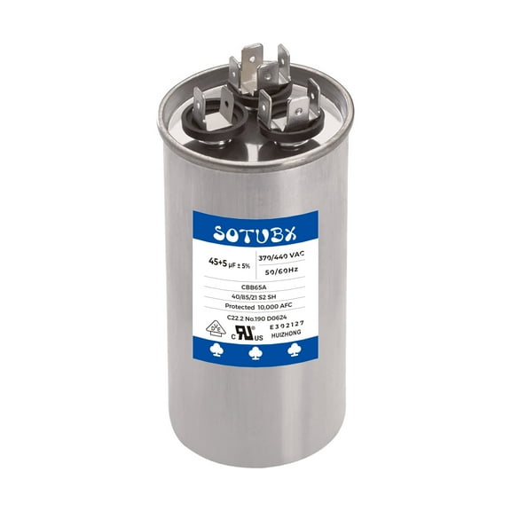 10uF/MFD 370V or 440V Dual Run Start Round A/C Capacitor CBB65B Air ...