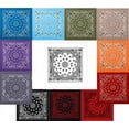 Rothco Extra-Large 27" x 27" Trainmen Paisley Bandana, Comfortable ...