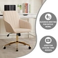 Bananova Velvet Office Chair 300lbs, Mid Back Vanity Chair, Modern ...