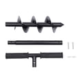 Hand Post Hole Digger T-shaped Earth Garden Auger Drill with Non-Slip ...