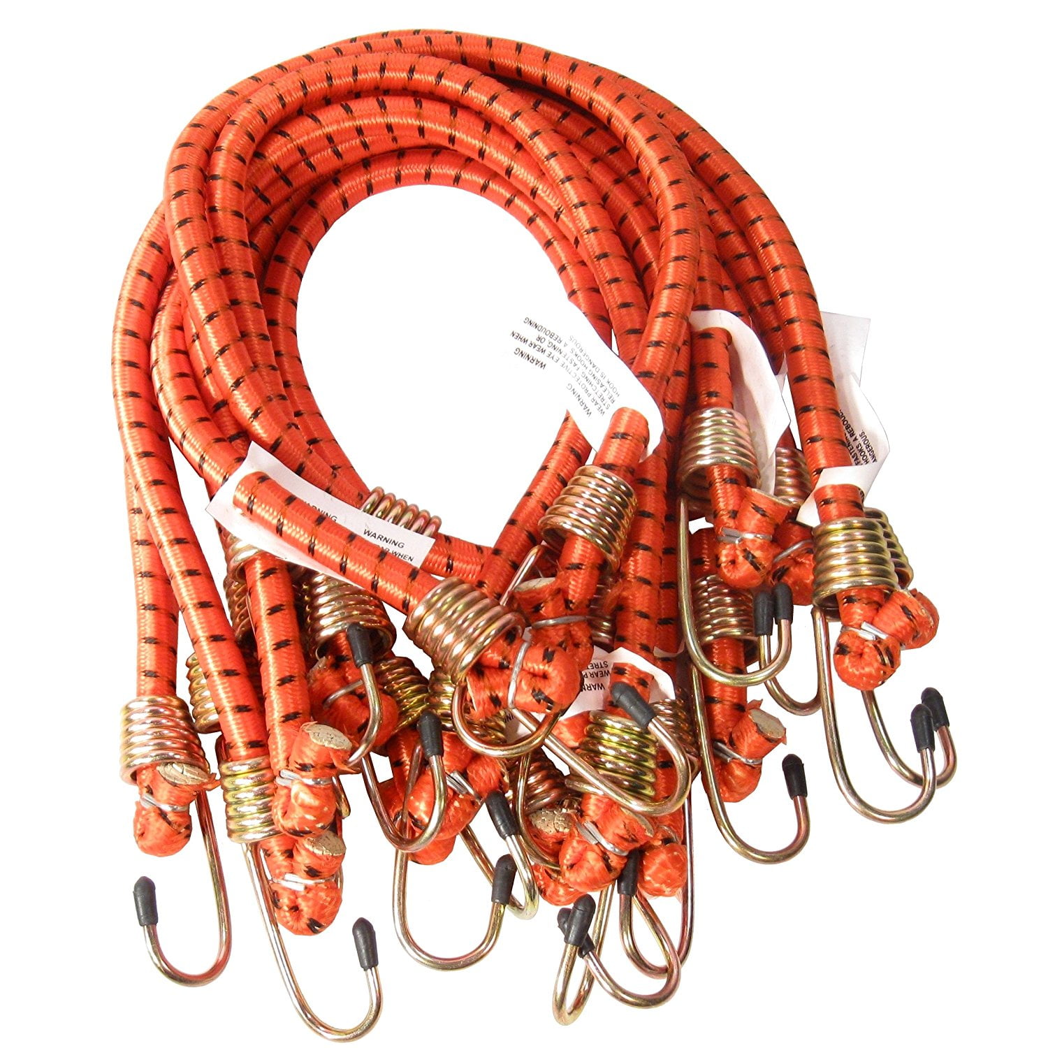 Heavy Duty 24" or 2' Long x 1/2" Dia Thick Bungee Cords Tie Down Cord ...