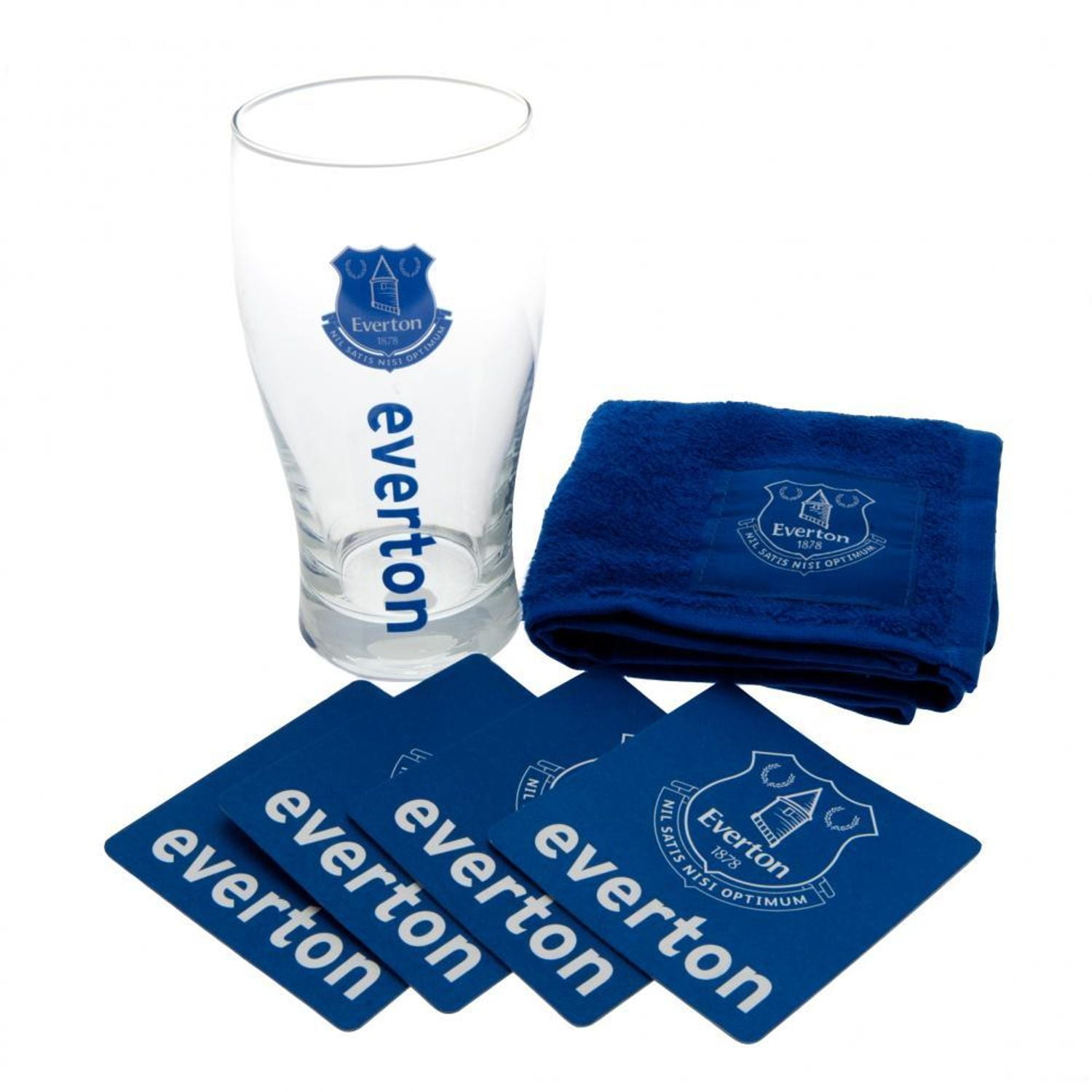Click here for Everton Fc Pint Glass Mini Bar Set One Size prices