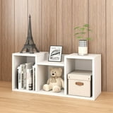 Way Basics Stacking 3 Cubby Bookcase Storage Unit, White - Walmart.com