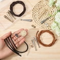 1Set DIY Bolo Tie Making Kit including Alloy Cord Ends Bolo Tie Slides ...