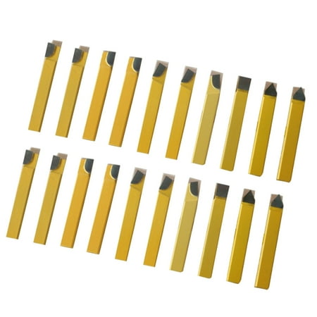 20pcs Lathe Cutting Tool Brazed Carbide Turning Tool Square Handle ...